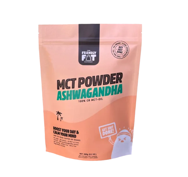 C8 MCT Pulver Ashwagandha - The Friendly Fat Company - Ketoshop